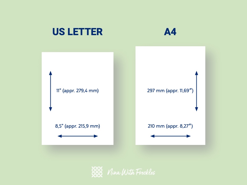 How To Print US Letter Templates On A4 Paper Nina With Freckles How To Print US Letter Templates On A4 Paper Nina With Freckles